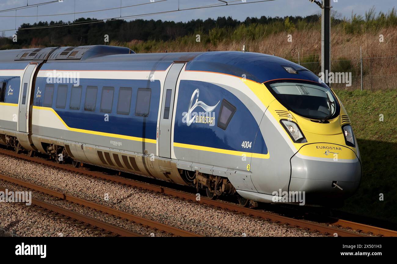 File photo dated 21/01/21 of a Eurostar e320 high-speed train heading ...