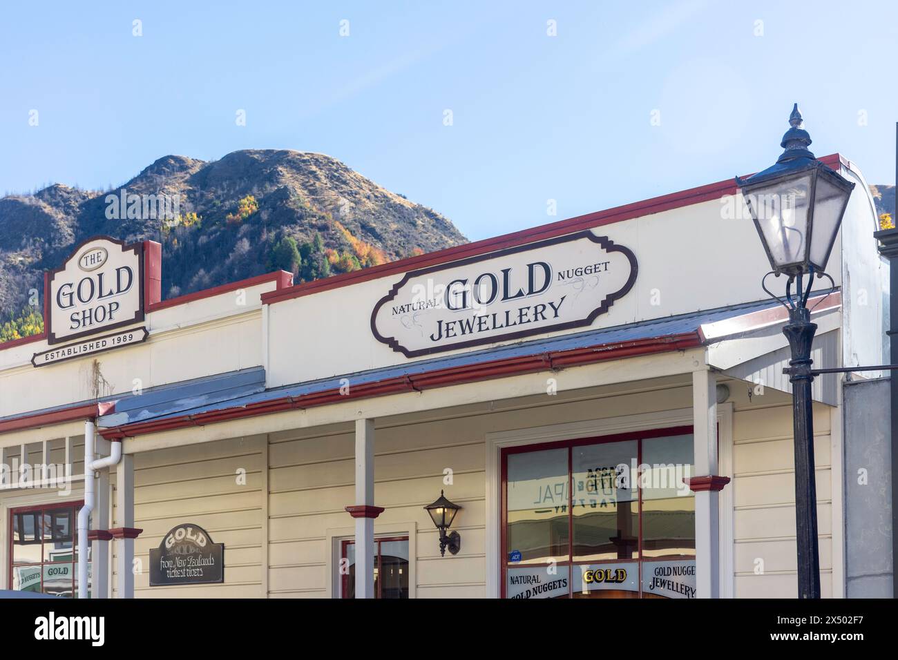 Gols shop frontage, Buckingham Street, Arrowtown, Otago, South Island ...