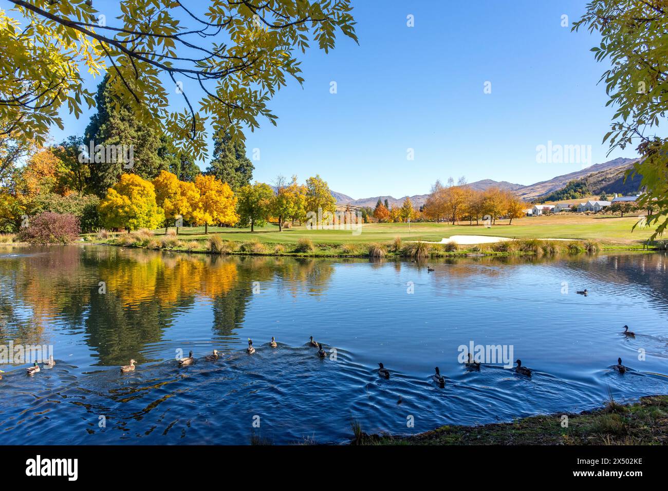 Lake and golf course at Millbrook Resort & Country Club, Malaghans Road ...