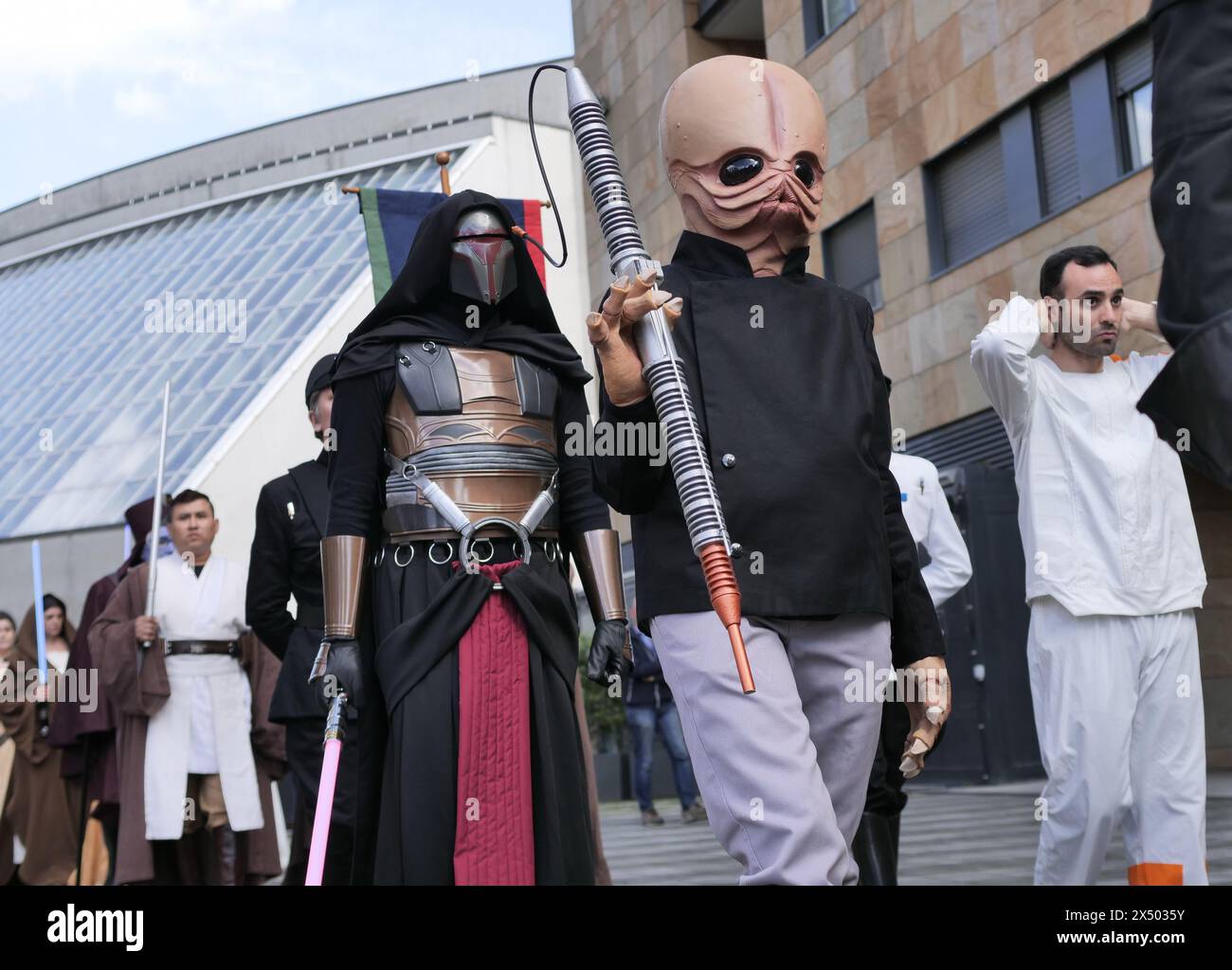 Star Wars characters during the annual fan gathering Stock Photo - Alamy