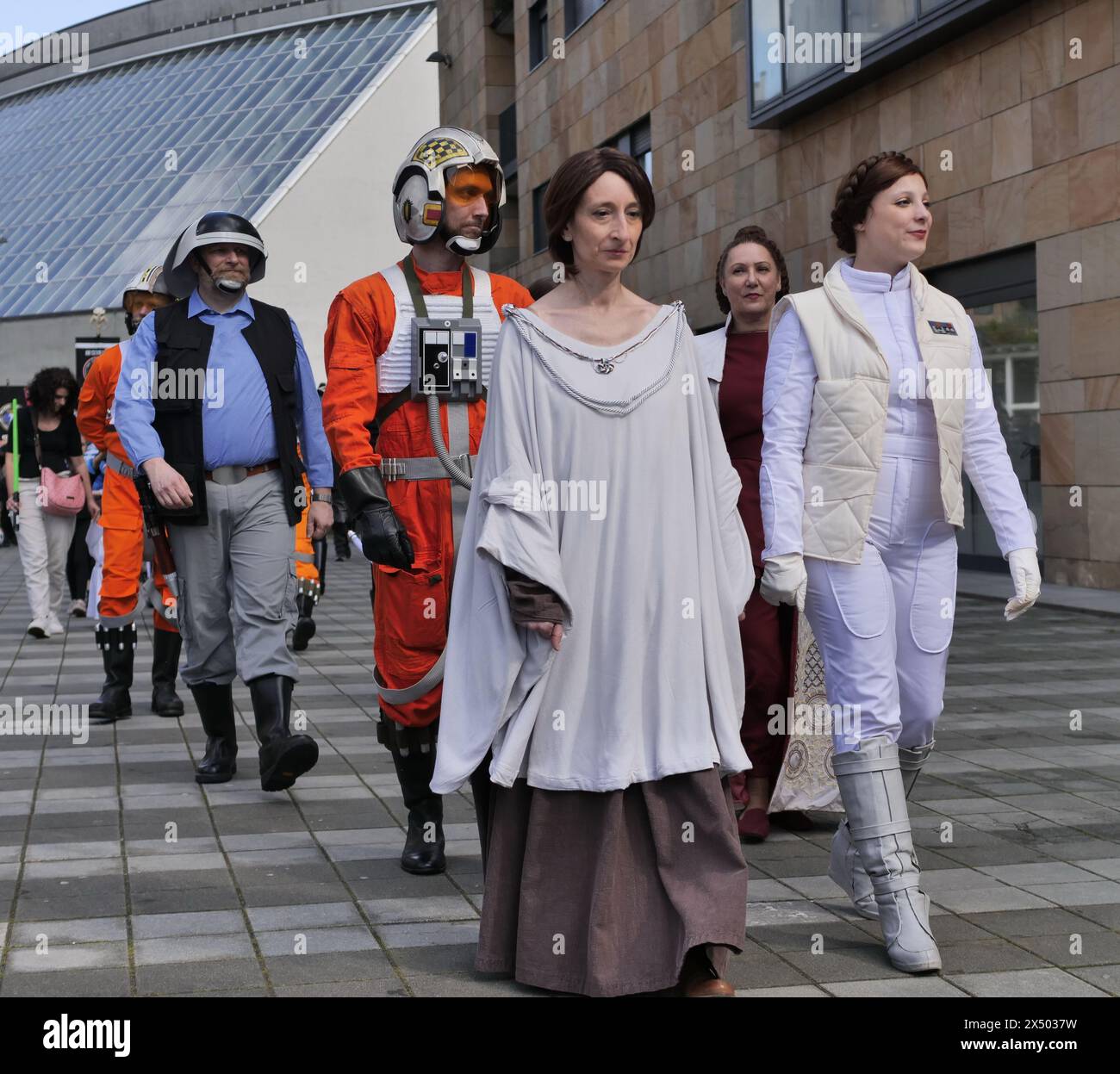 Star Wars characters during the annual fan gathering Stock Photo - Alamy