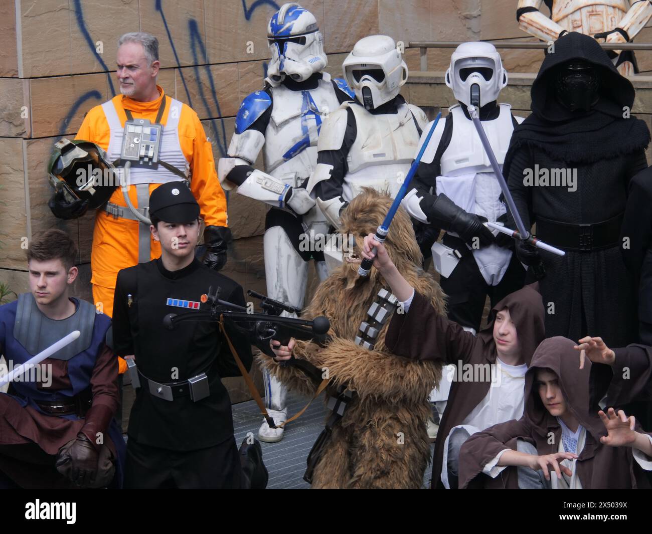 Star Wars characters during the annual fan gathering Stock Photo - Alamy