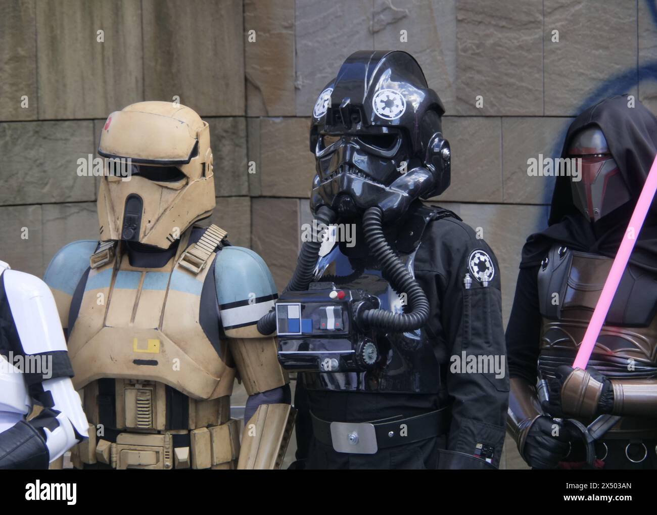 Star Wars characters during the annual fan gathering Stock Photo - Alamy