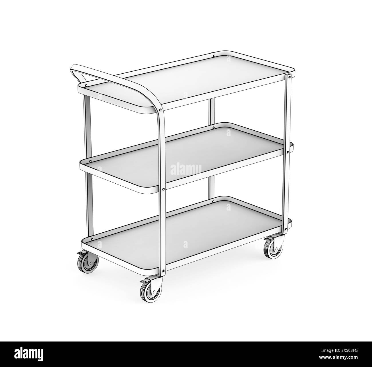 Serving trolley hi-res stock photography and images - Alamy