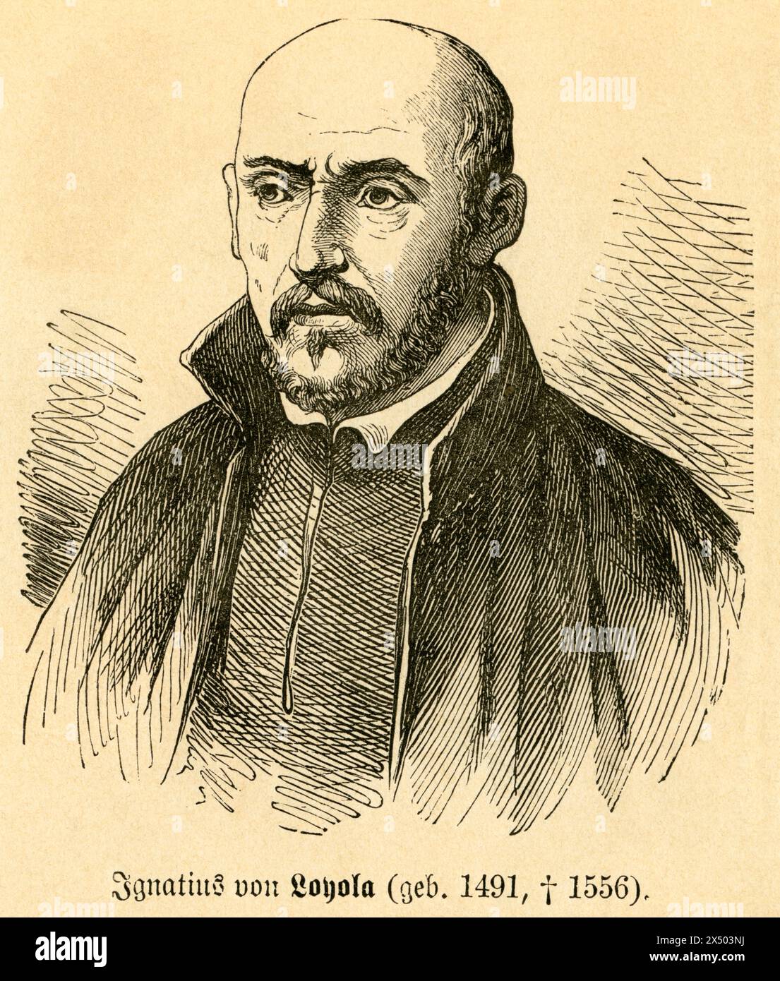 Ignatius of Loyola, Spanish theologian and Jesuit, ARTIST'S COPYRIGHT ...
