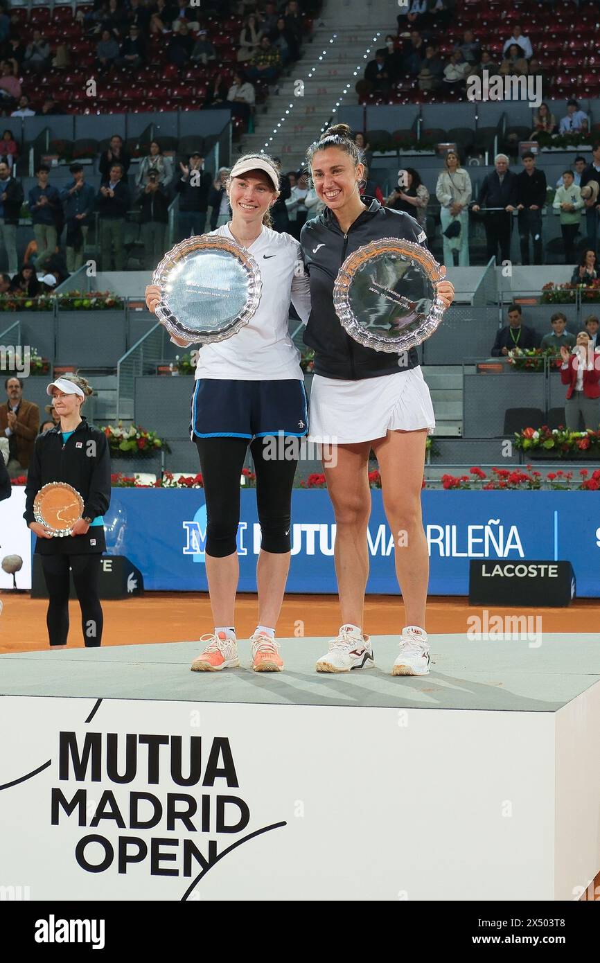 Sara Sorribes and Cristina Bucsa during their match in the women's ...