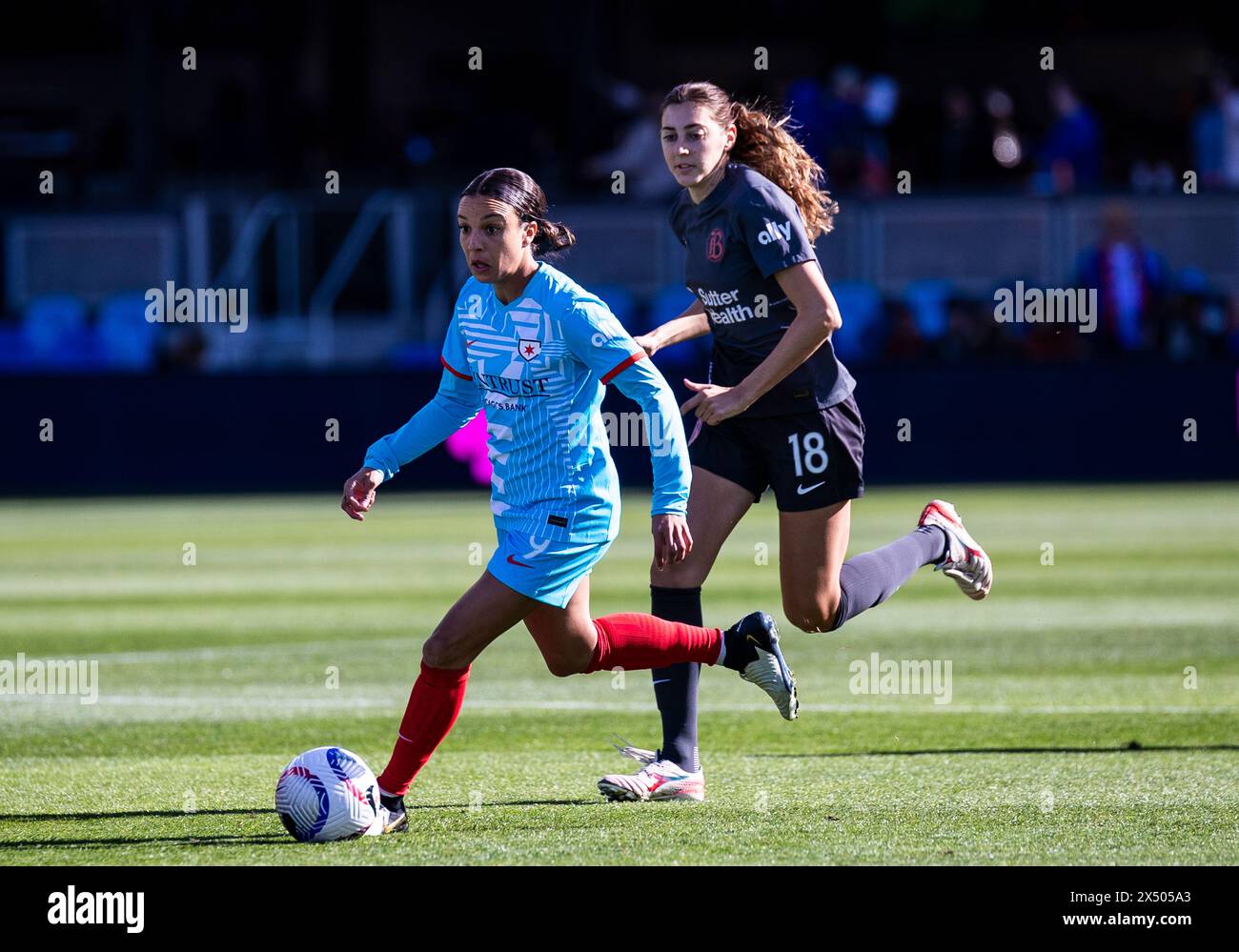 May 05, 2024 San Jose, CA USA Chicago Red Stars forward Mallory Swanson ...