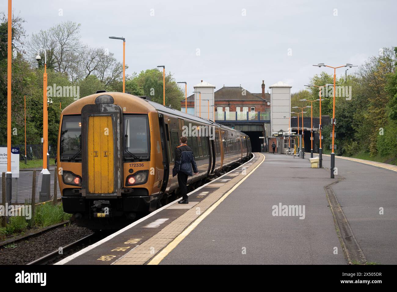 West Midlands Railway class 172 diesel train at Acocks Green station ...