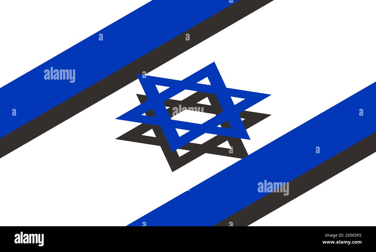 state of Israel, Israeli flag without outlines, correct colors and ...