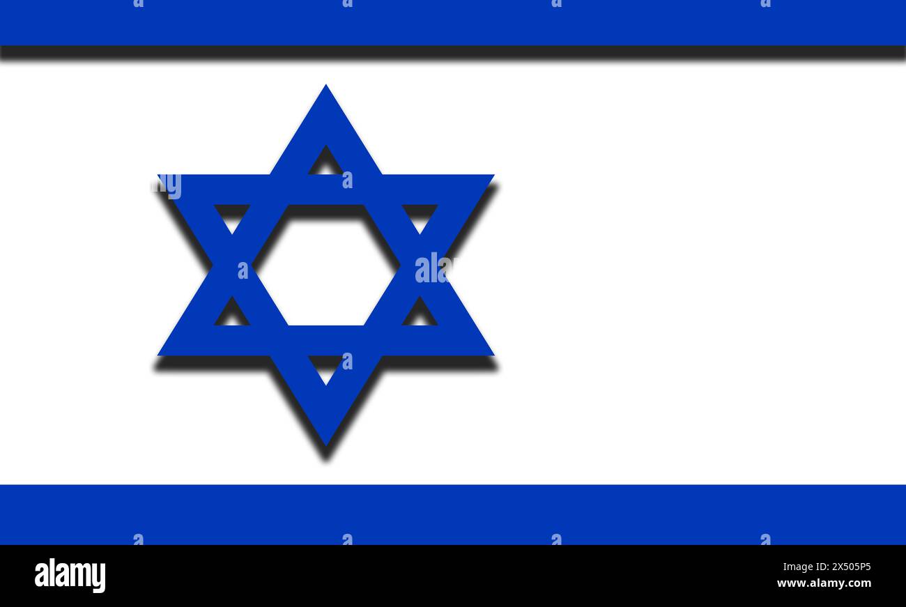 state of Israel, Israeli flag without outlines, correct colors and ...