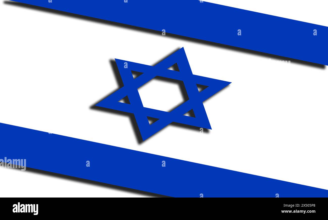 state of Israel, Israeli flag without outlines, correct colors and ...