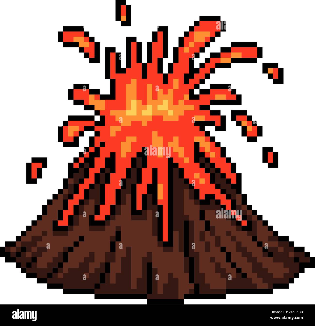 Eruption disaster Stock Vector Images - Alamy