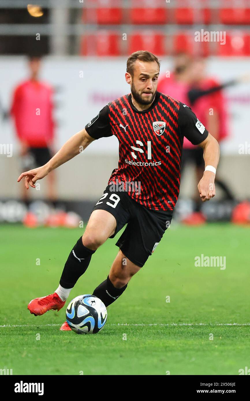 Ingolstadt, Germany. 05th May, 2024. Soccer: Bundesliga 3, FC Ingolstadt - SV Waldhof Mannheim ...