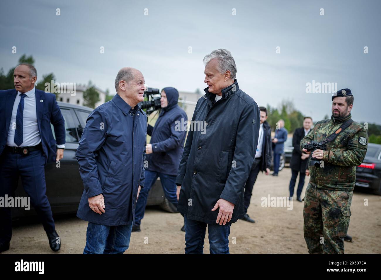 Pabrade, Lithuania. 06th May, 2024. Federal Chancellor Olaf Scholz (SPD ...