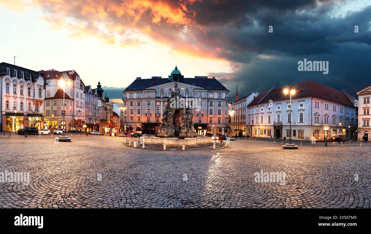 Brno market square panorama hi-res stock photography and images - Alamy