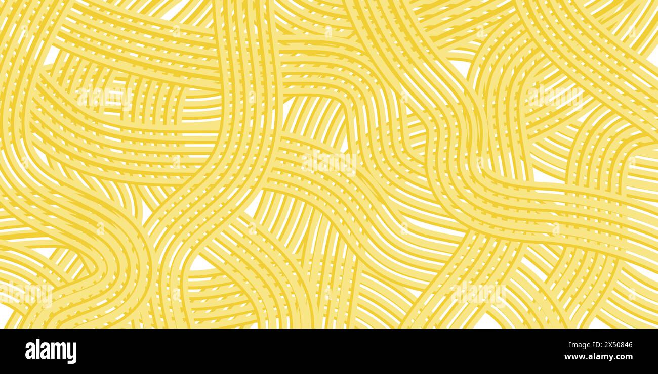 Noodle ramen wavy pattern. Italian spaghetti, macaroni texture Stock ...
