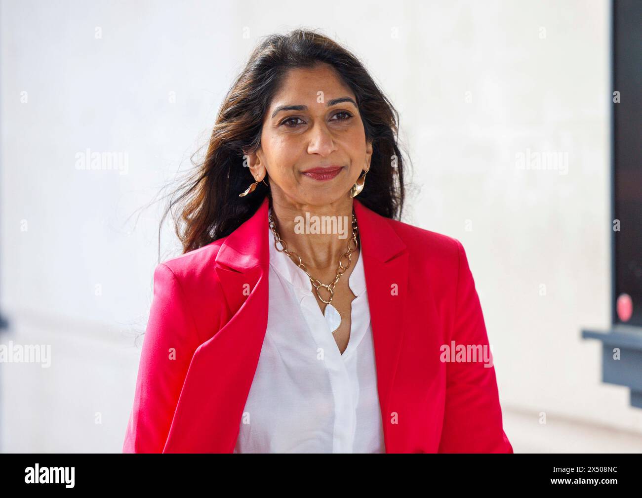 London, UK 5 May 2024 Former Home Secretary, Suella Braverman, arrives ...