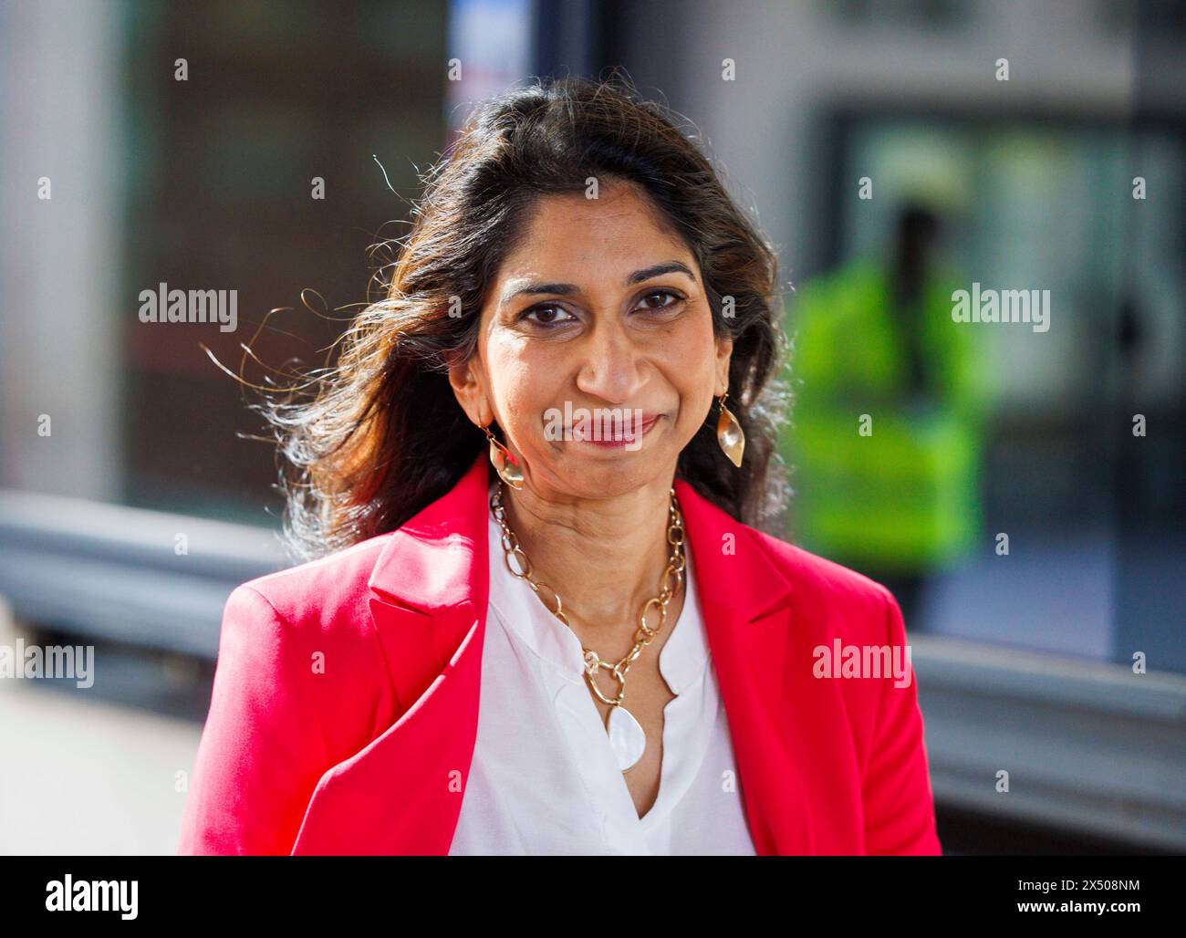 London, UK 5 May 2024 Former Home Secretary, Suella Braverman, arrives ...