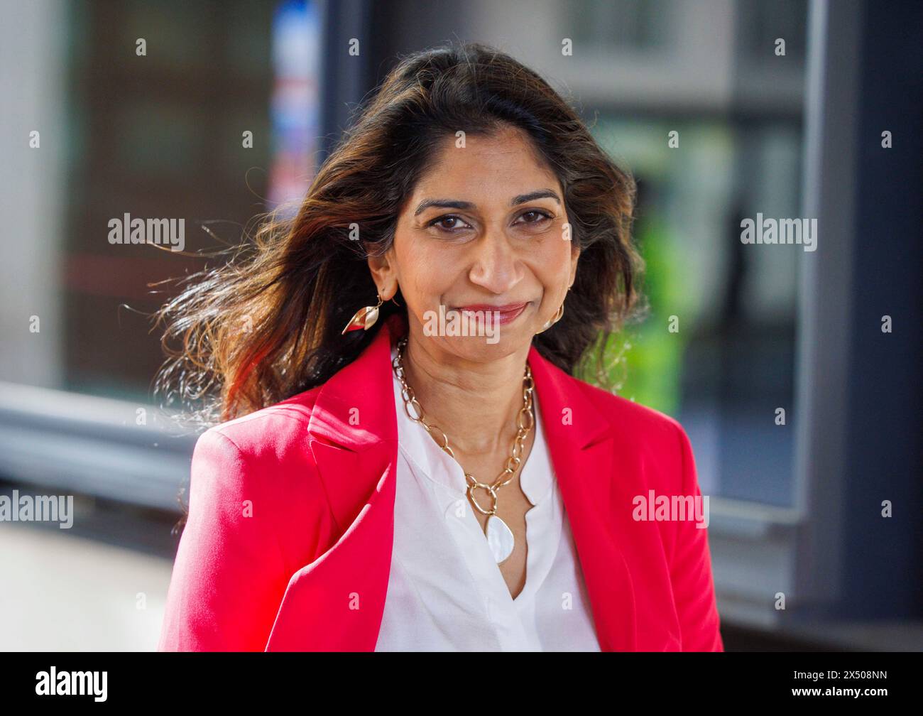 London, UK 5 May 2024 Former Home Secretary, Suella Braverman, arrives ...