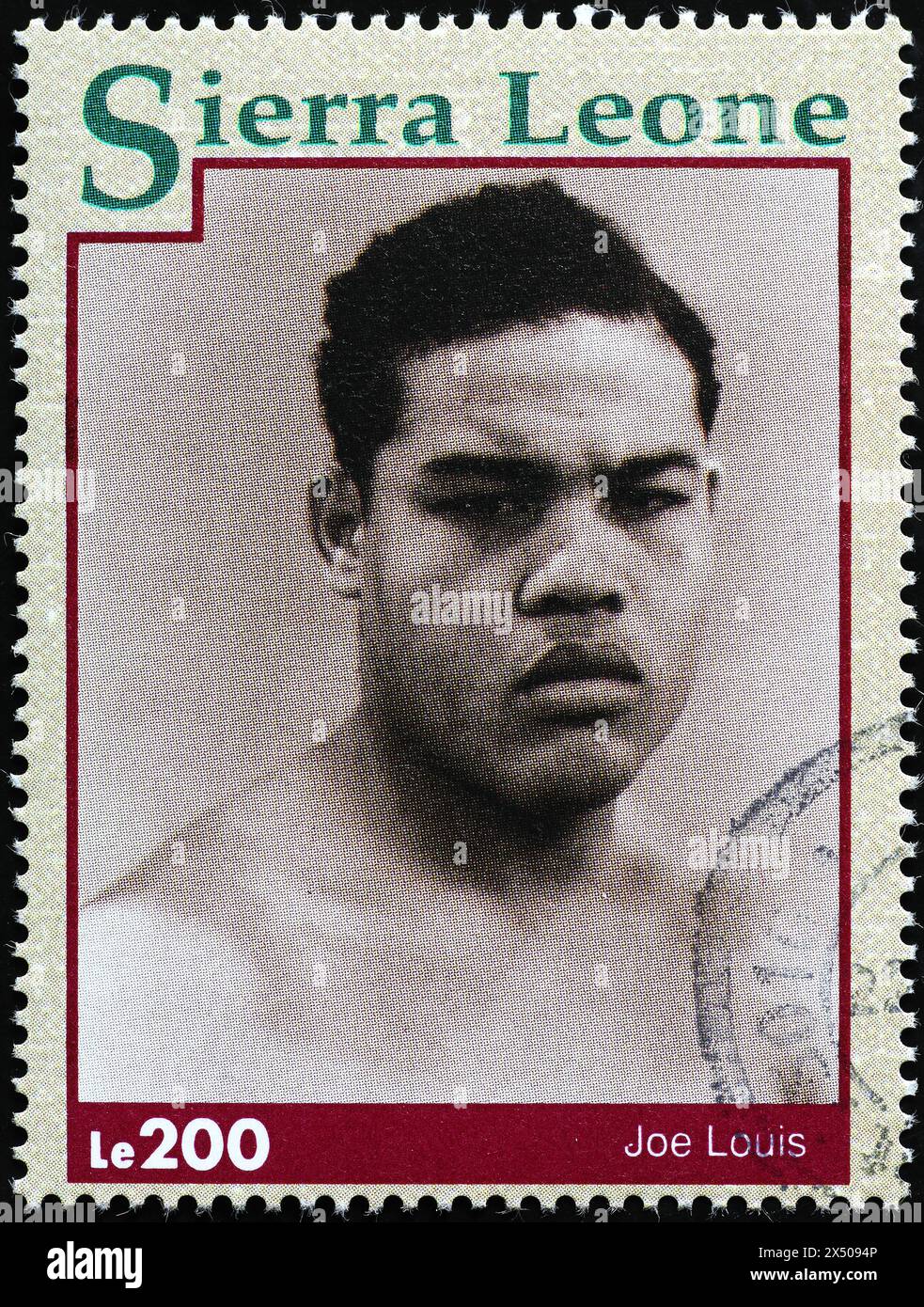 Boxer Joe Louis celebrated on postage stamp Stock Photo - Alamy
