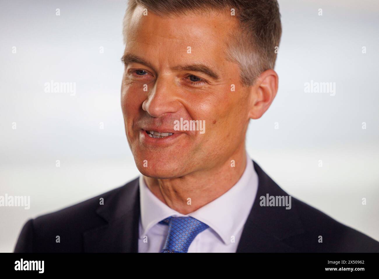 London, UK 5 May 2024 Mark Harper, Secretary of State for Transport, at ...