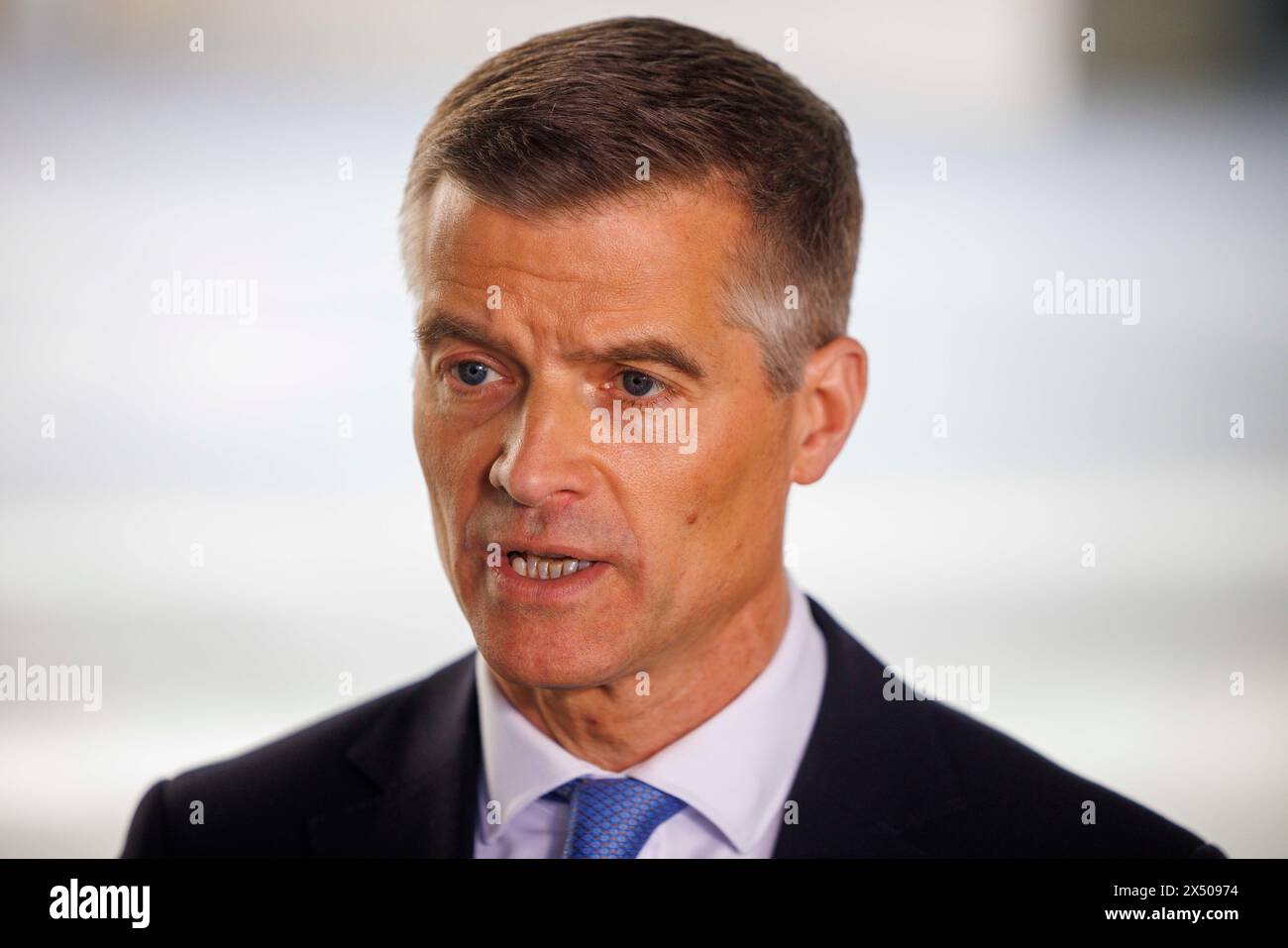 London, UK 5 May 2024 Mark Harper, Secretary of State for Transport, at ...