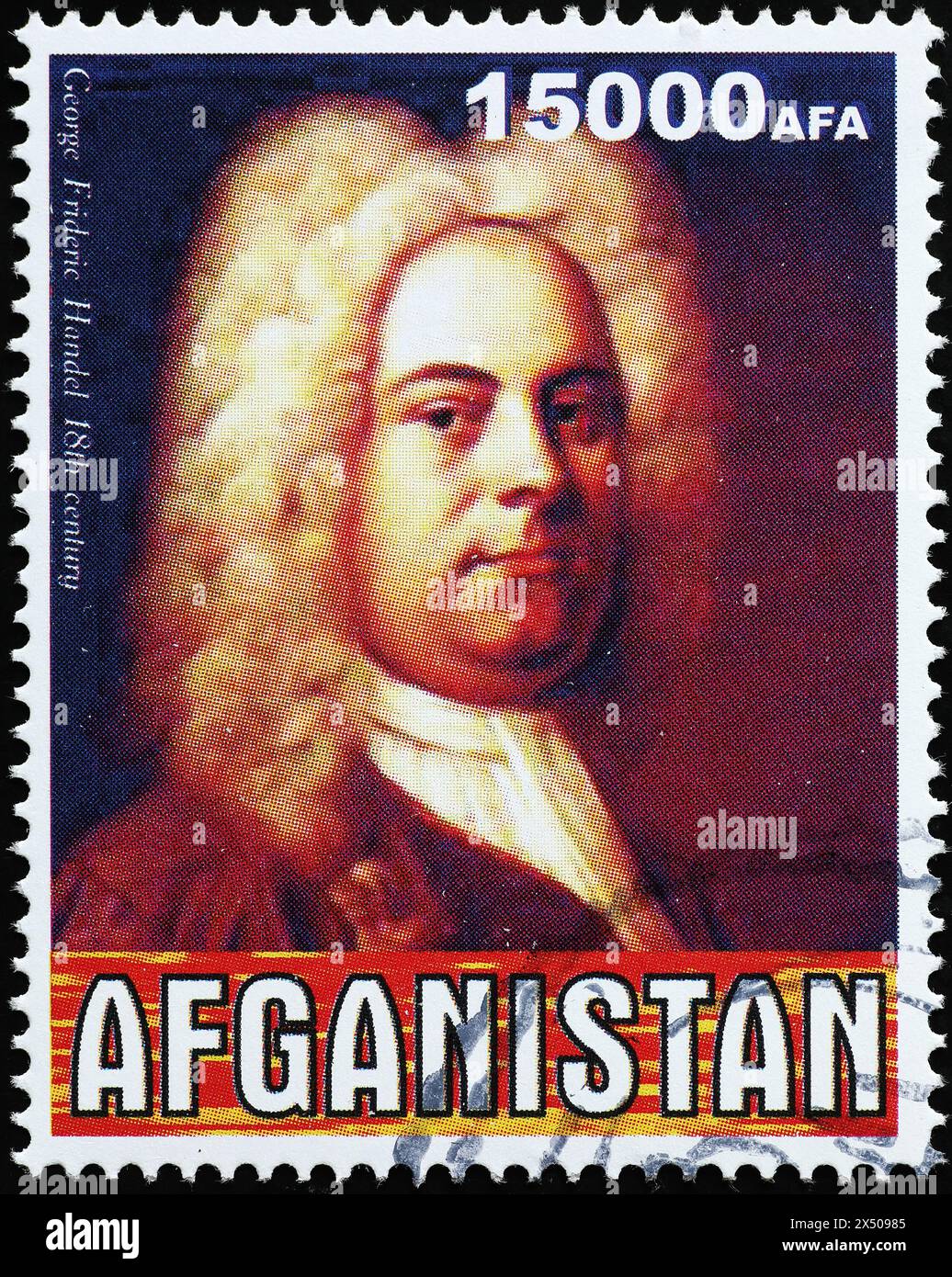 Friedric Handel portrait on postage stamp Stock Photo - Alamy