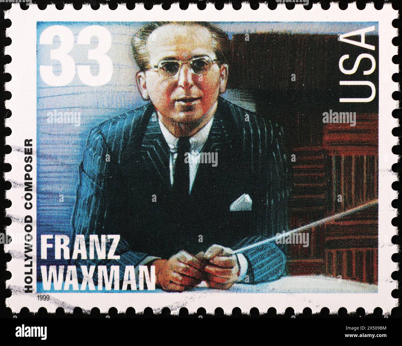 Hollywood composer Franz Waxman on american stamp Stock Photo - Alamy