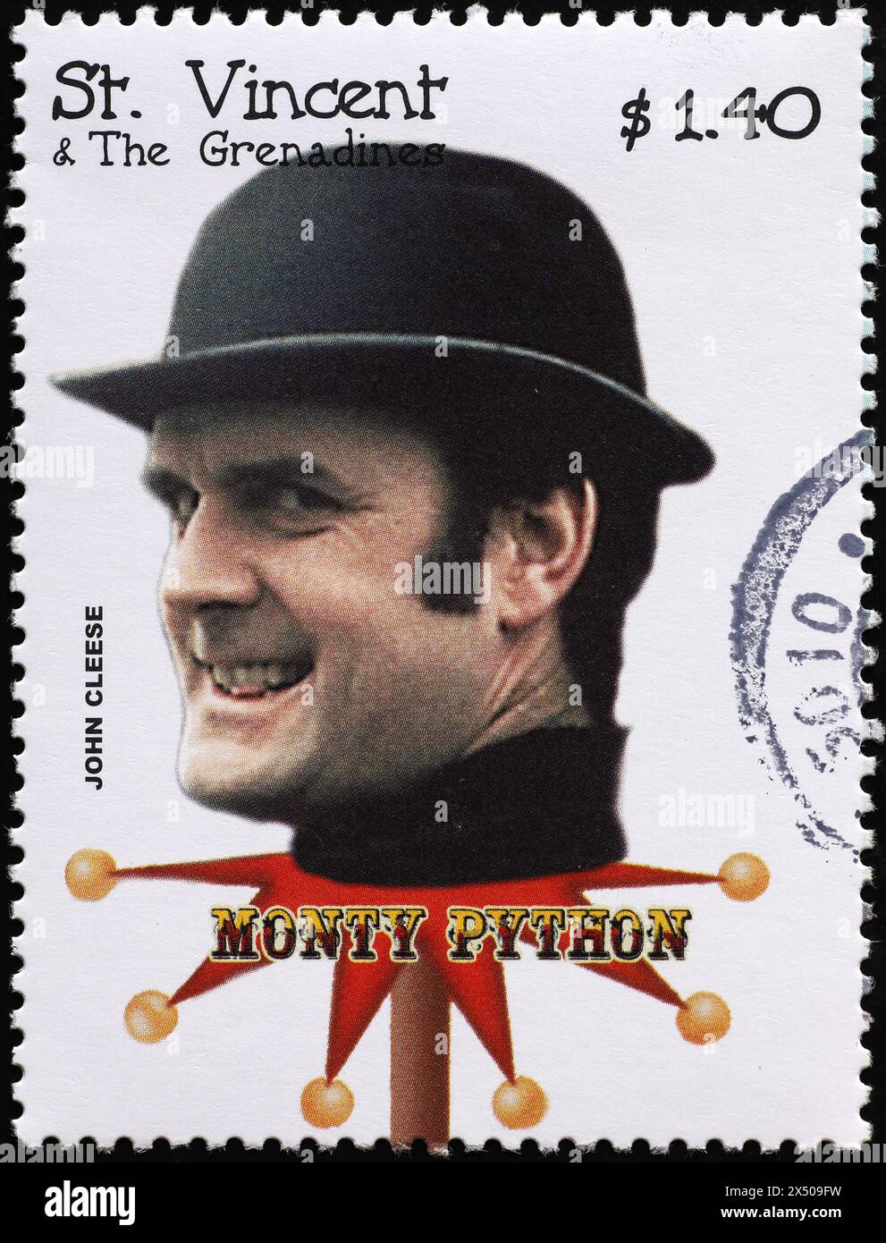 Monty Python John Cleese on postage stamp Stock Photo - Alamy