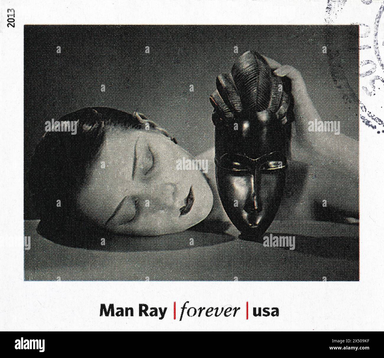 Picture by Man Ray on american postage stamp Stock Photo - Alamy