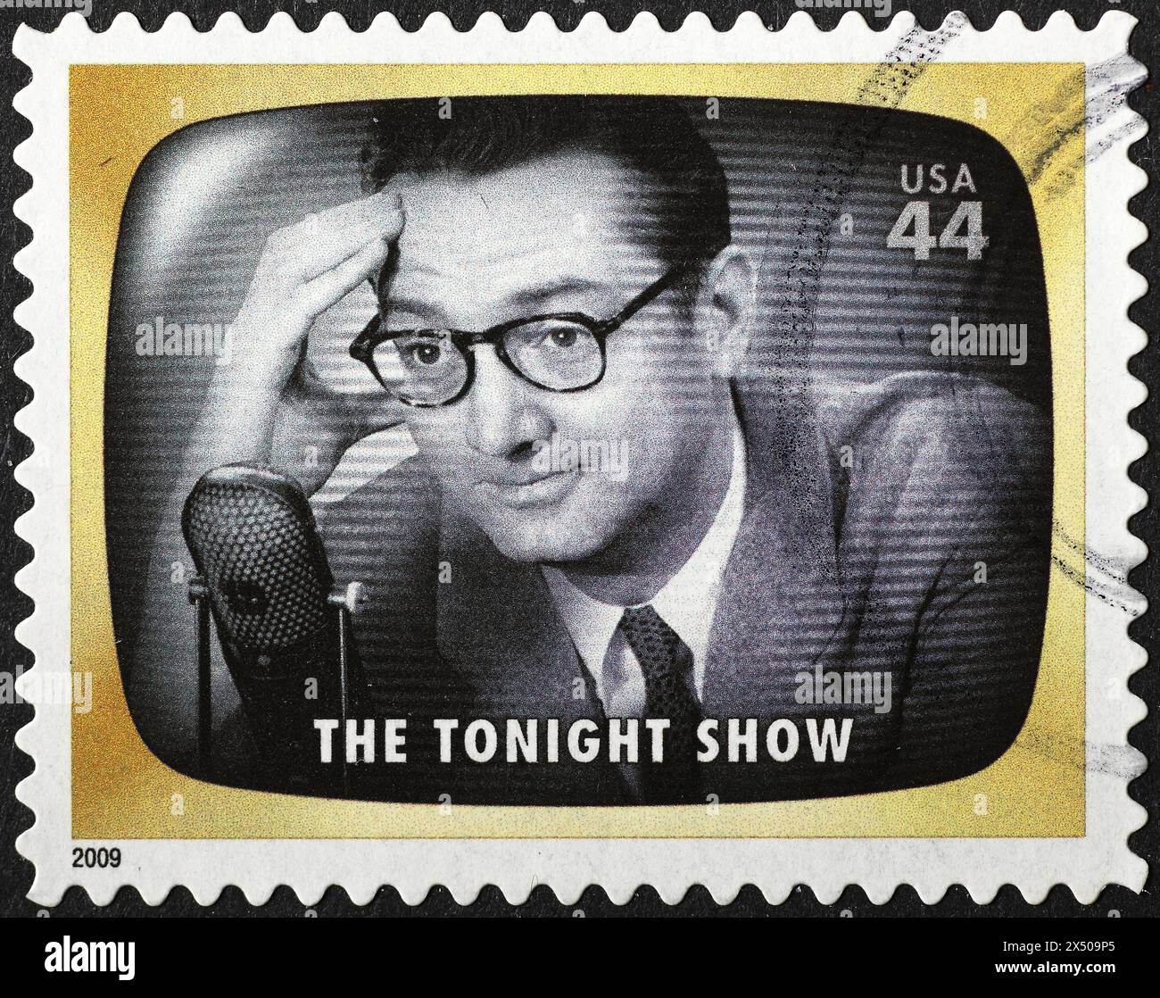 The tonight show on american postage stamp Stock Photo - Alamy