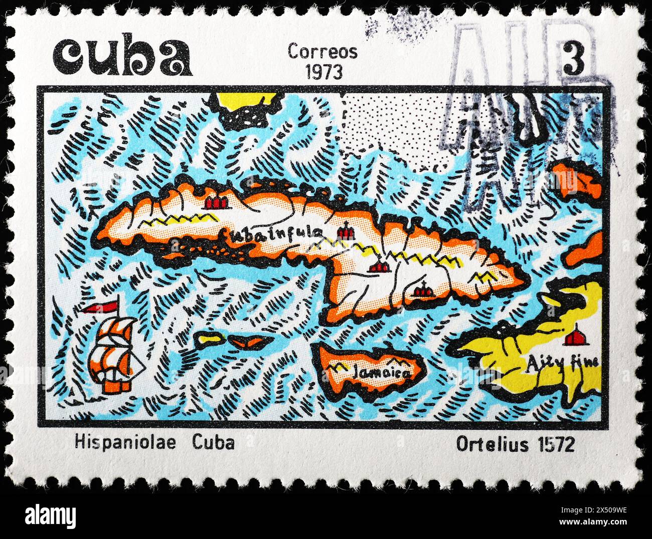 Vintage cuba stamp hi-res stock photography and images - Alamy