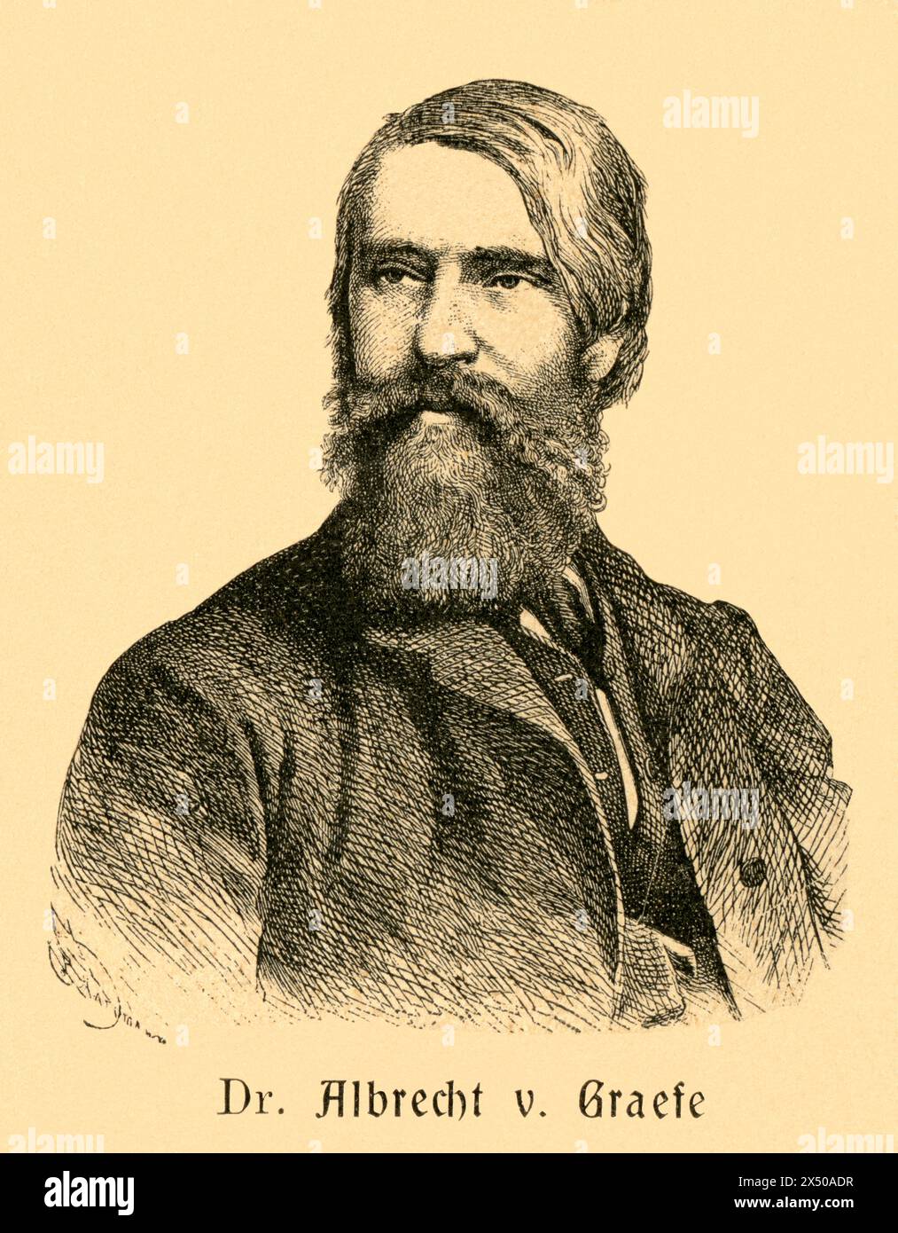 Germany, Albrecht von Graefe, German ophthalmologist, ARTIST'S ...
