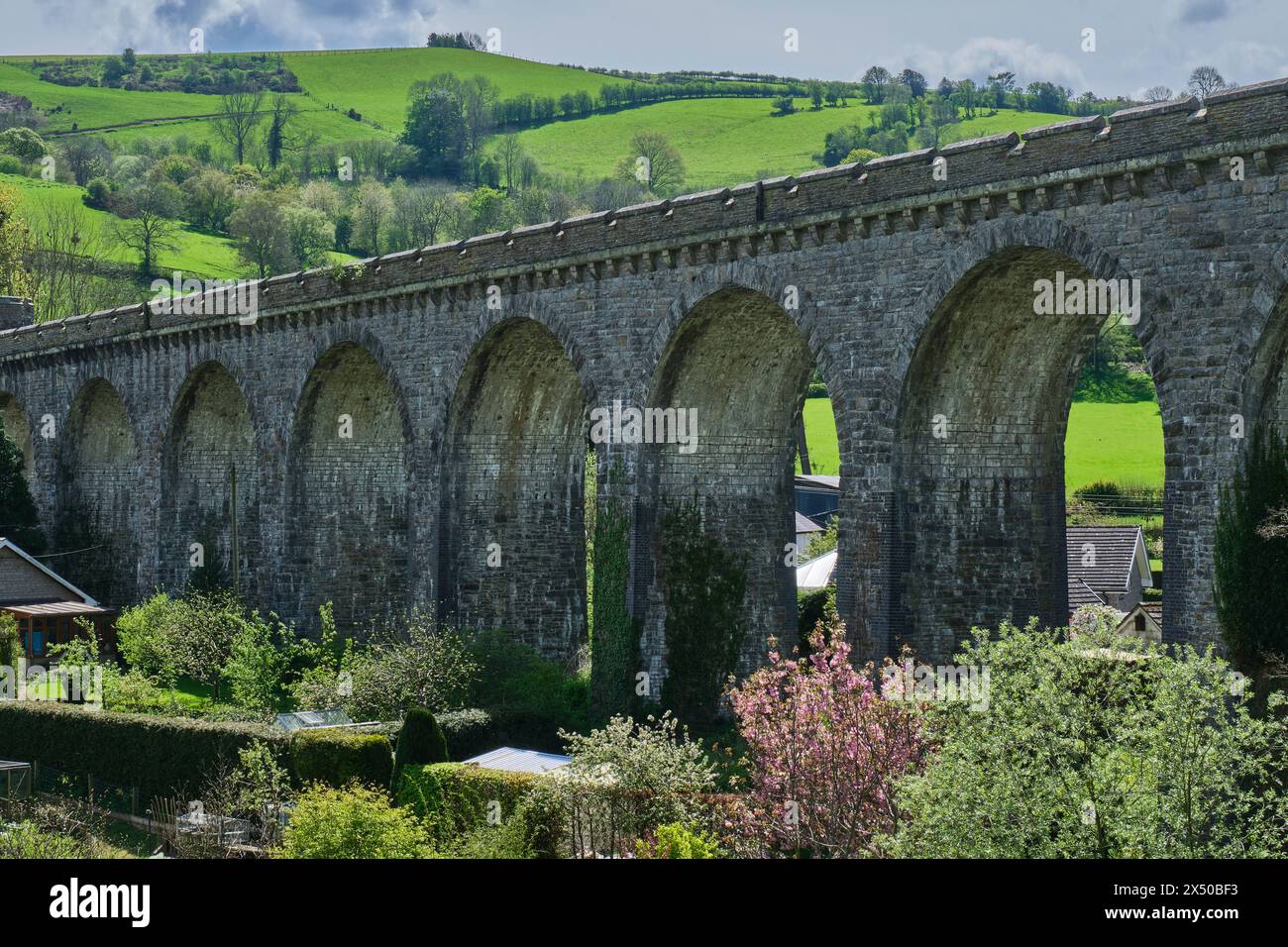 Knucklas Viaduct, Knucklas, Wales Stock Photo - Alamy