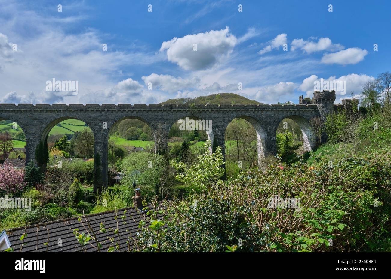 Knucklas Viaduct, Knucklas, Wales Stock Photo - Alamy