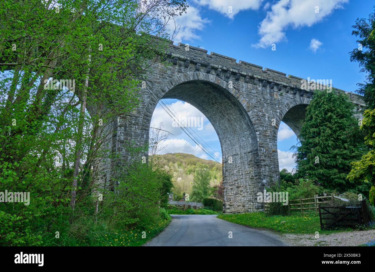 Knucklas Viaduct, Knucklas, Wales Stock Photo - Alamy