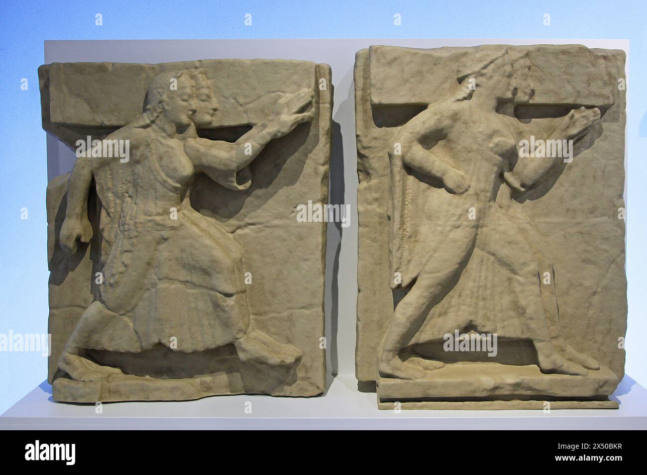 Metopes with Temple Dance (replicas).ca. 510 BC.Poseidonia/Paestum ...