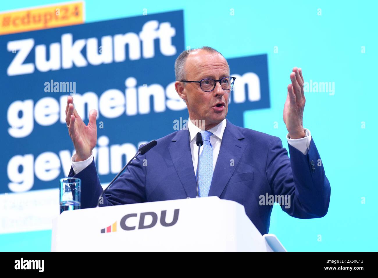 36. Bundesparteitag der CDU Deutschland 2024 Friedrich Merz am ...