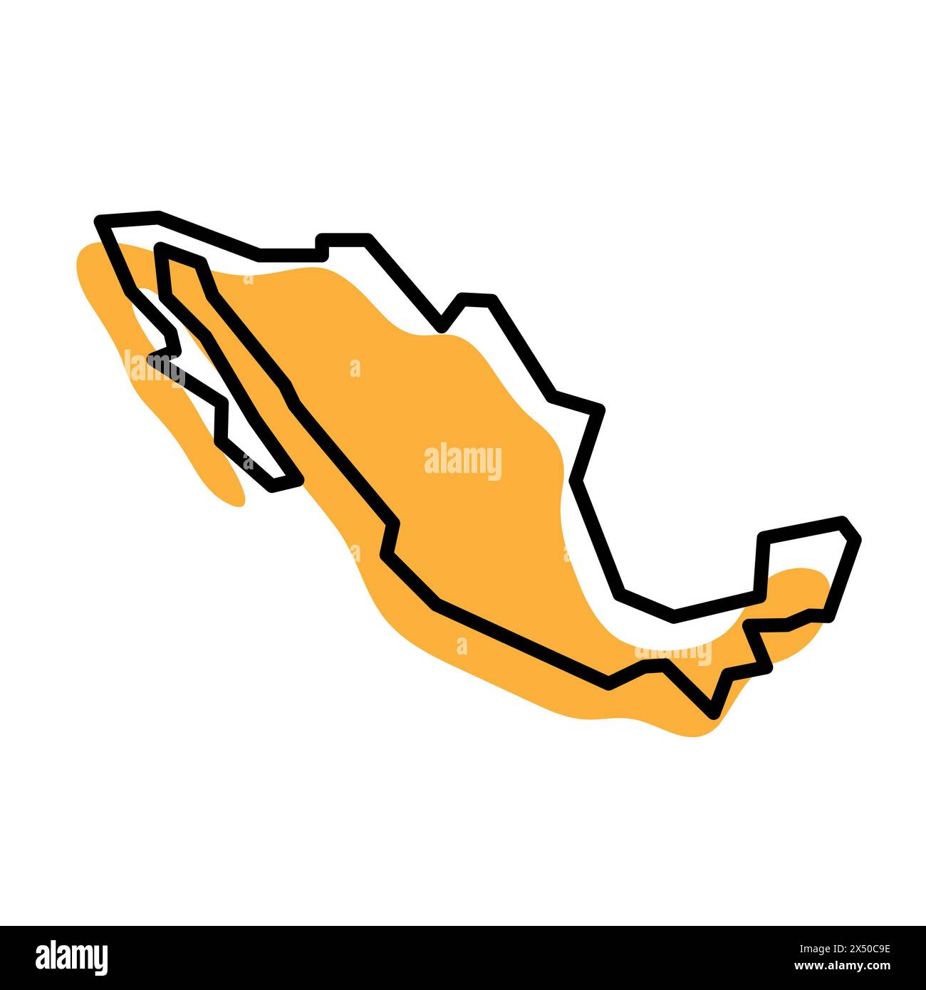 Blank mexico city map hi-res stock photography and images - Alamy