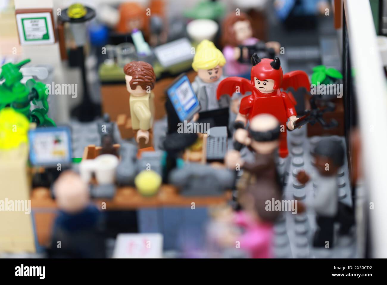 evil present his idea in office Stock Photo - Alamy