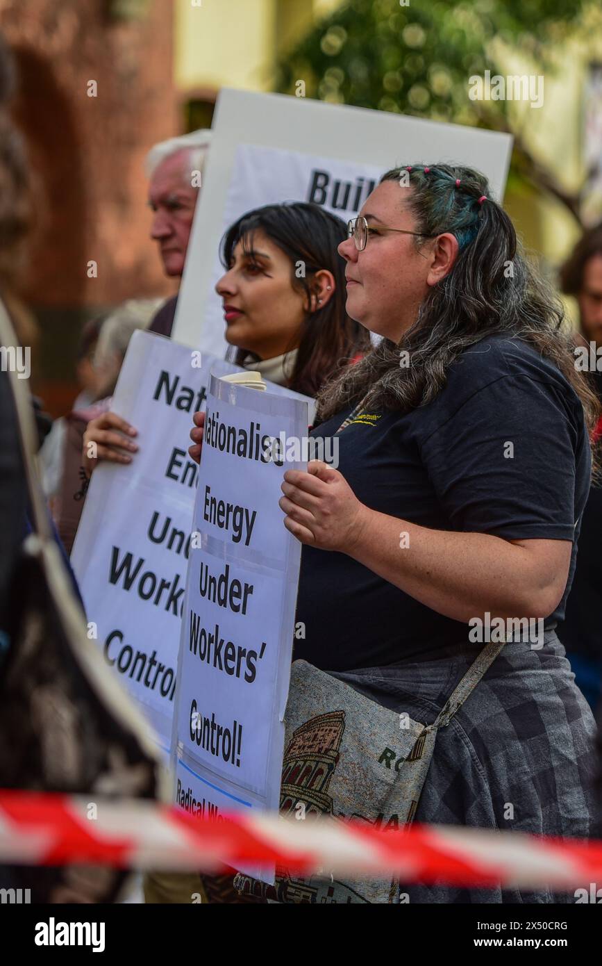 Melbourne, Australia. 05th May, 2024. Trades unionists and socialists ...