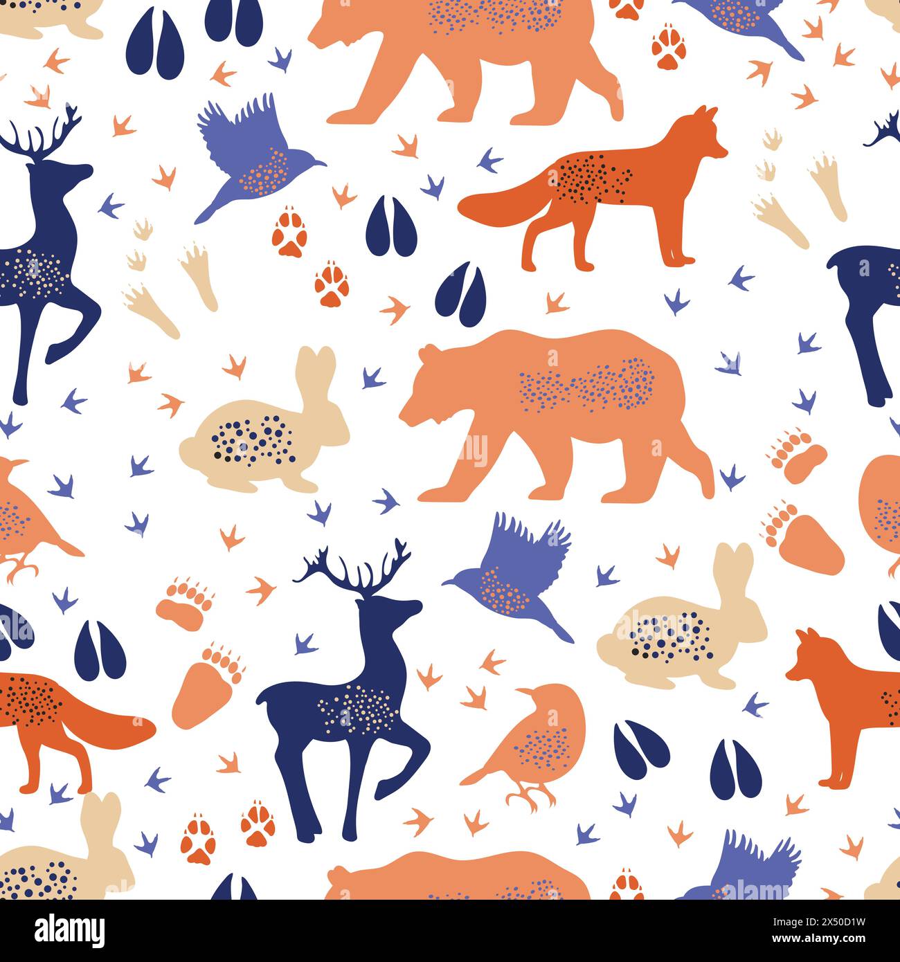 Hare tracks Stock Vector Images - Alamy