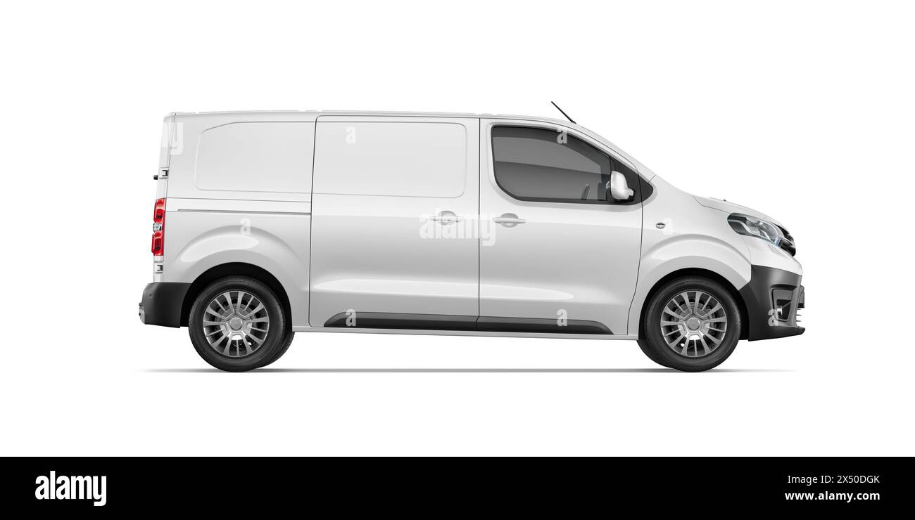 Panel Van Mockup 3D Rendering Stock Photo - Alamy