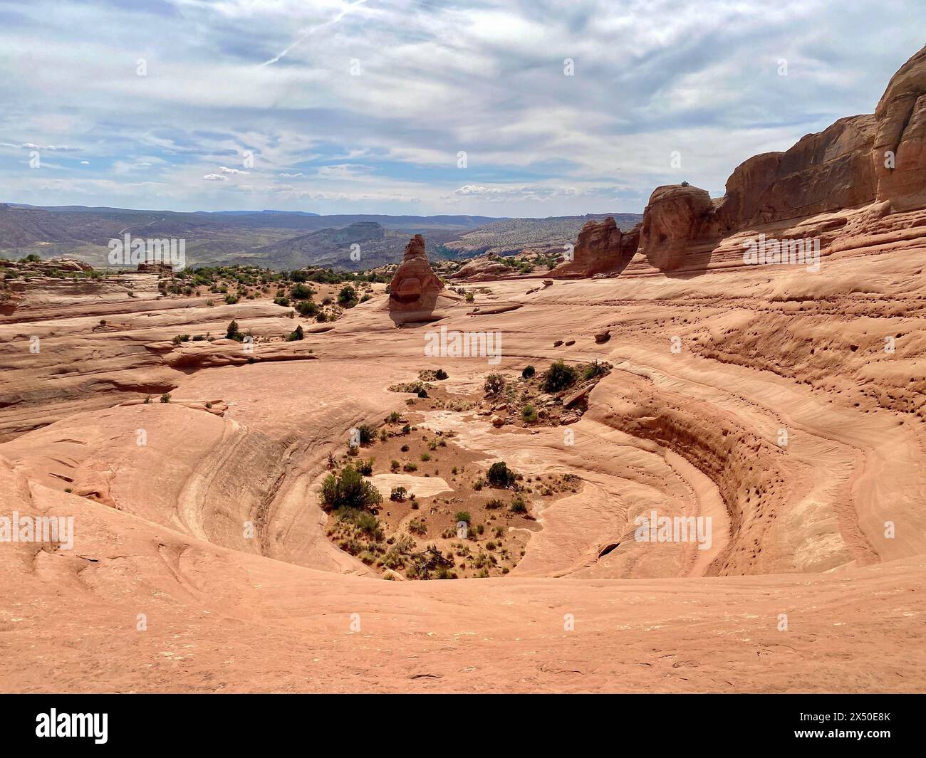 Rural landscape, Arches National Park, Moab, Grand County, Utah, USA ...