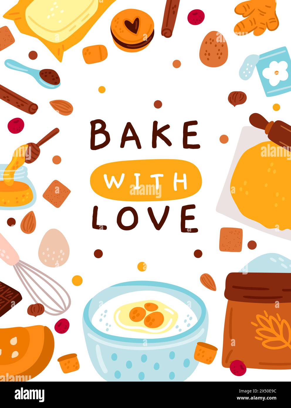 Flour cakes Stock Vector Images - Alamy