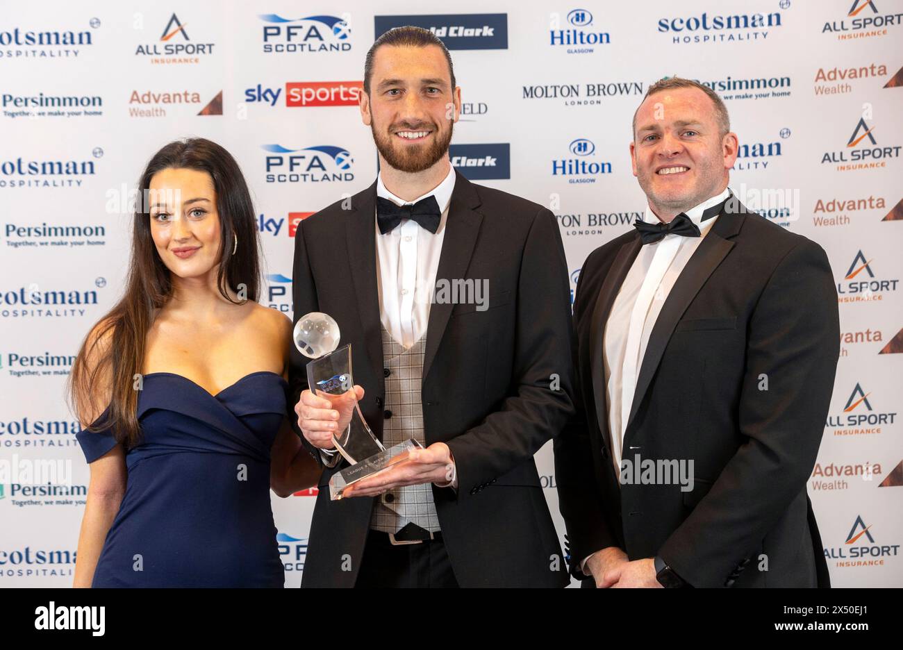 Gregor Buchanan with the award for League Two player of the year ...