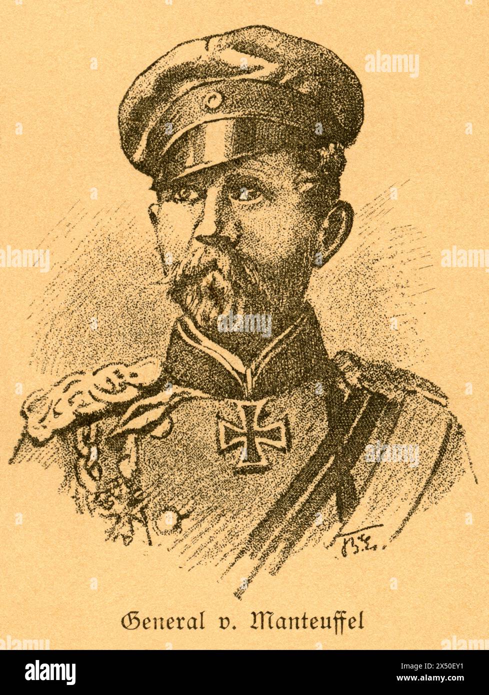 Franco prussian french german general manteuffel hi-res stock ...