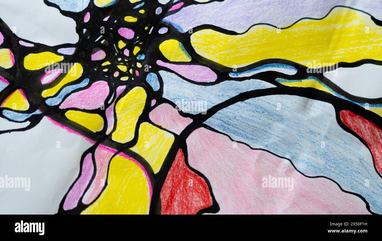 Neurographic art therapy draws intricate patterns, enhancing ...