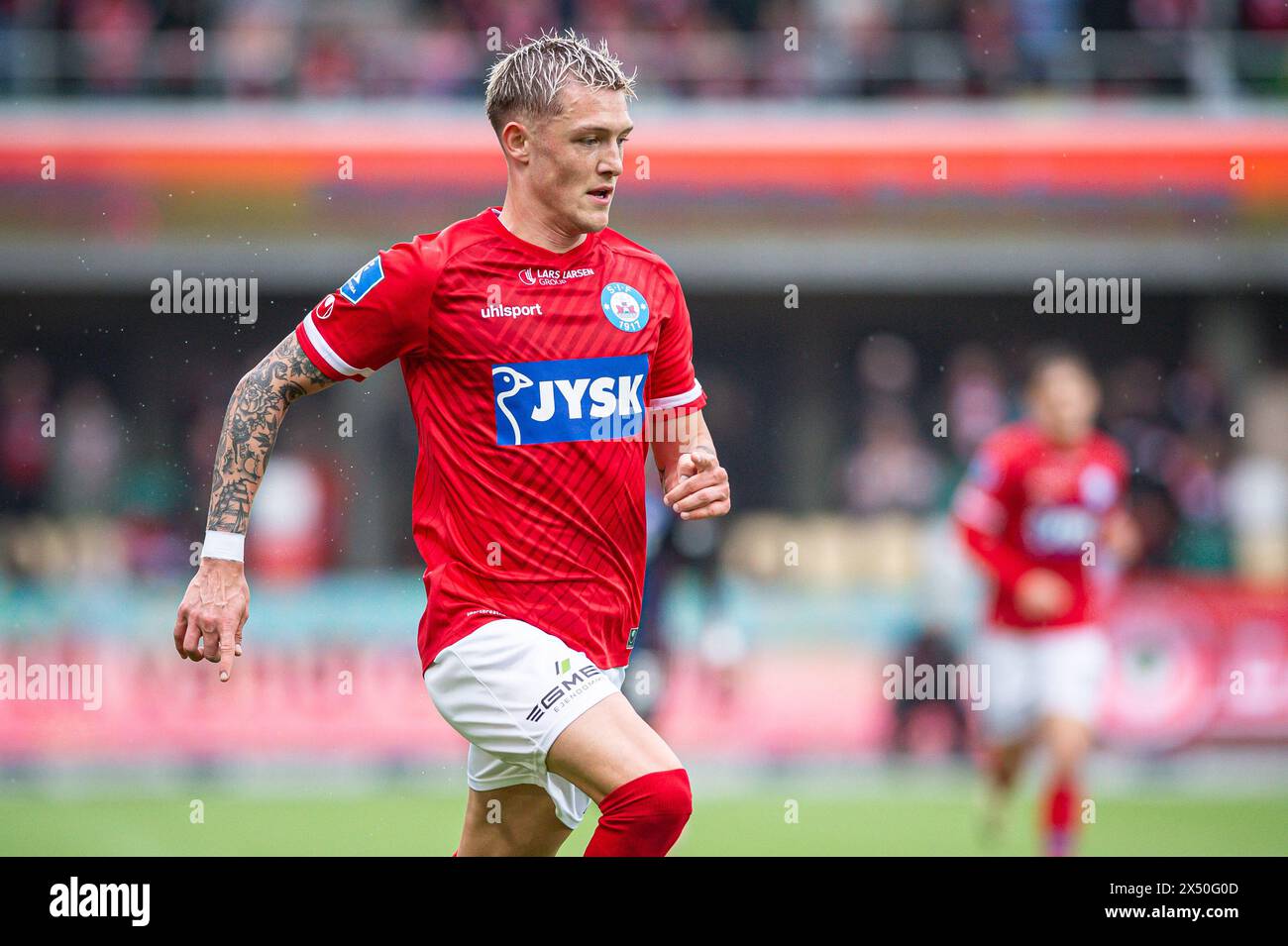 Silkeborg, Denmark. 05th, May 2024. Oliver Sonne (5) of Silkeborg IF ...