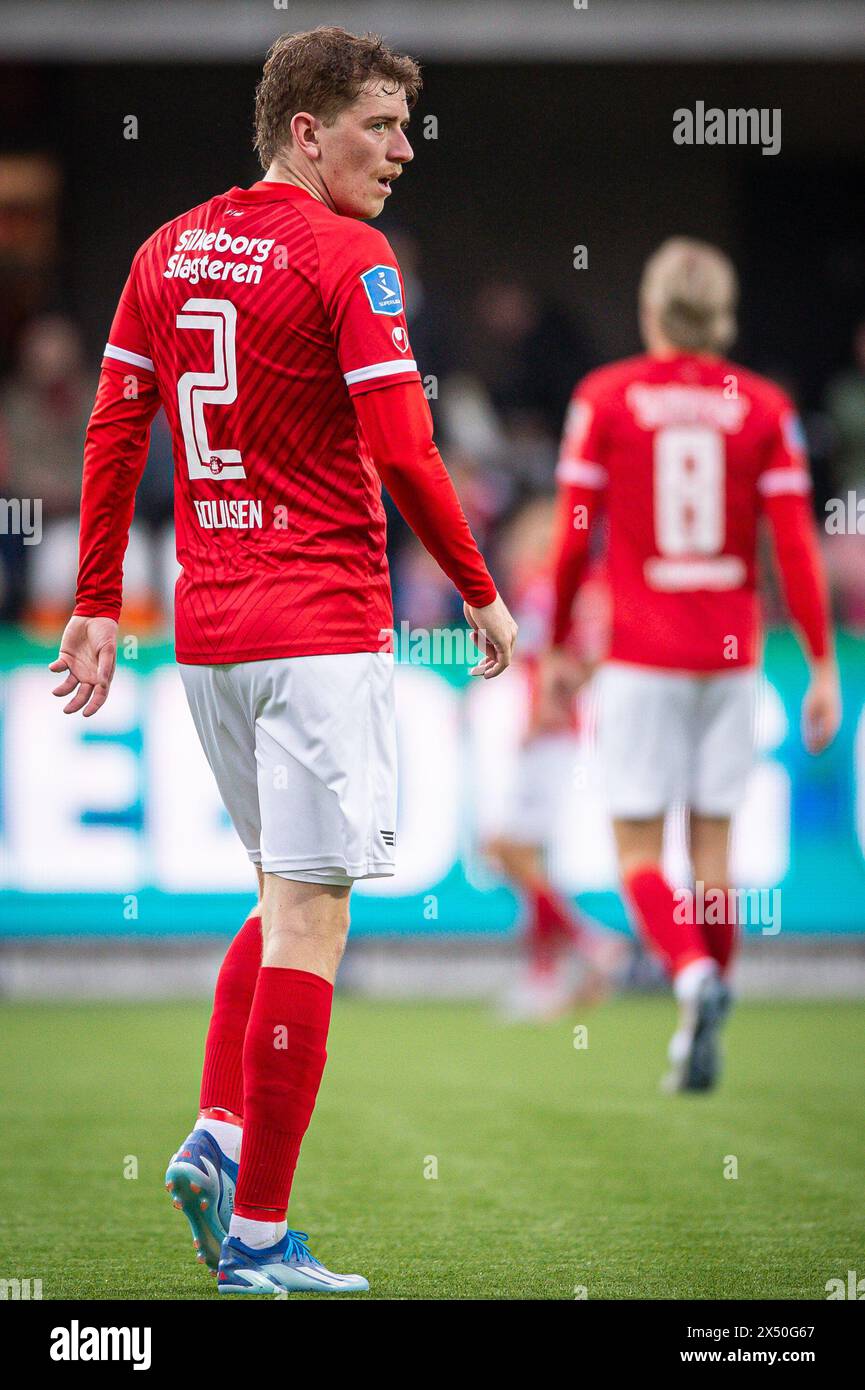 Silkeborg, Denmark. 05th, May 2024. Andreas Poulsen (2) of Silkeborg IF seen during the 3F ...